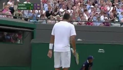 Video - Nick Kyrgios hits outrageous passing shot - The Championships ...