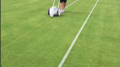 Video - Marking the courts in timelapse - The Championships, Wimbledon ...