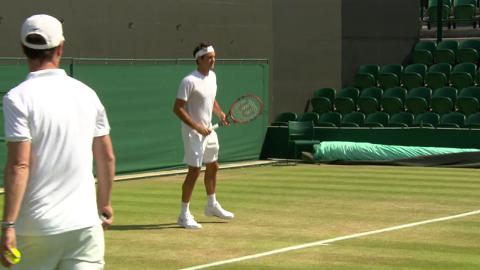 Video - Roger Federer on the practice court - The Championships ...
