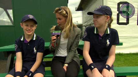 Video - Live @ Wimbledon's Rachel Stringer meets the ball boys and ...