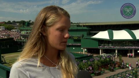 Video - Sofya Zhuk Live @ Wimbledon interview - The Championships ...