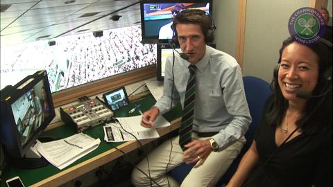 Video - Rob Walker and Anne Keothavong in the commentary box during ...