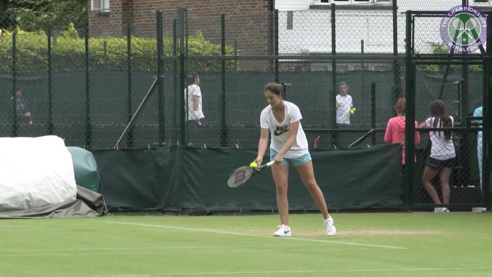 Video - Laura Robson back at practice after injury - The Championships ...