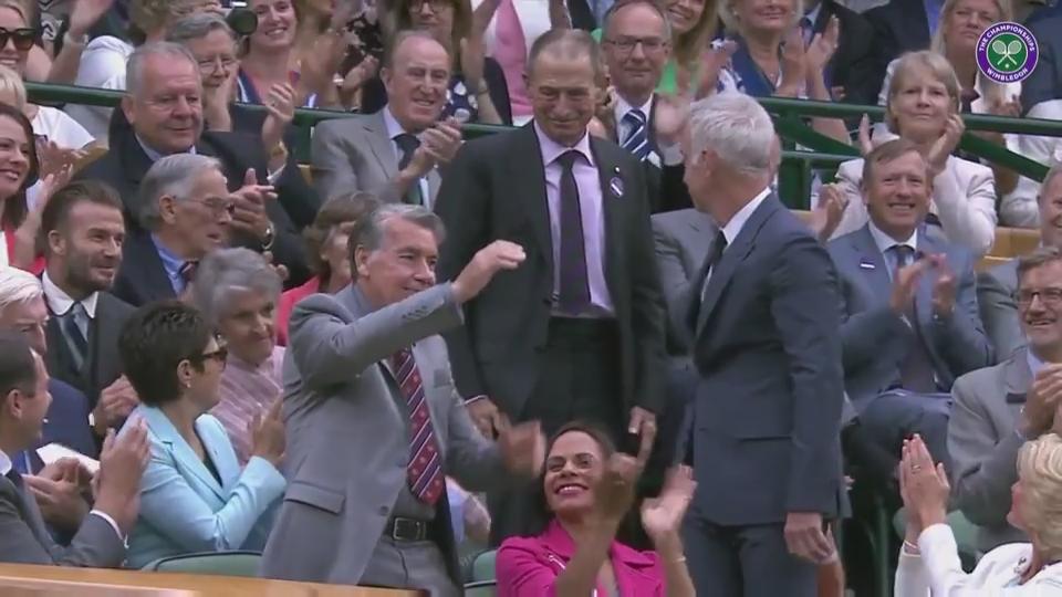 Video - Royal Box guests introduced to the Saturday Centre Court crowd ...