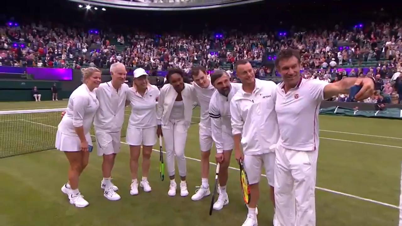 Video - Wimbledon champions team up for No.1 Court selfie - The ...