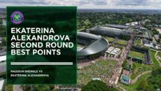 Video - Ekaterina Alexandrova: Second Round Best Points - The ...